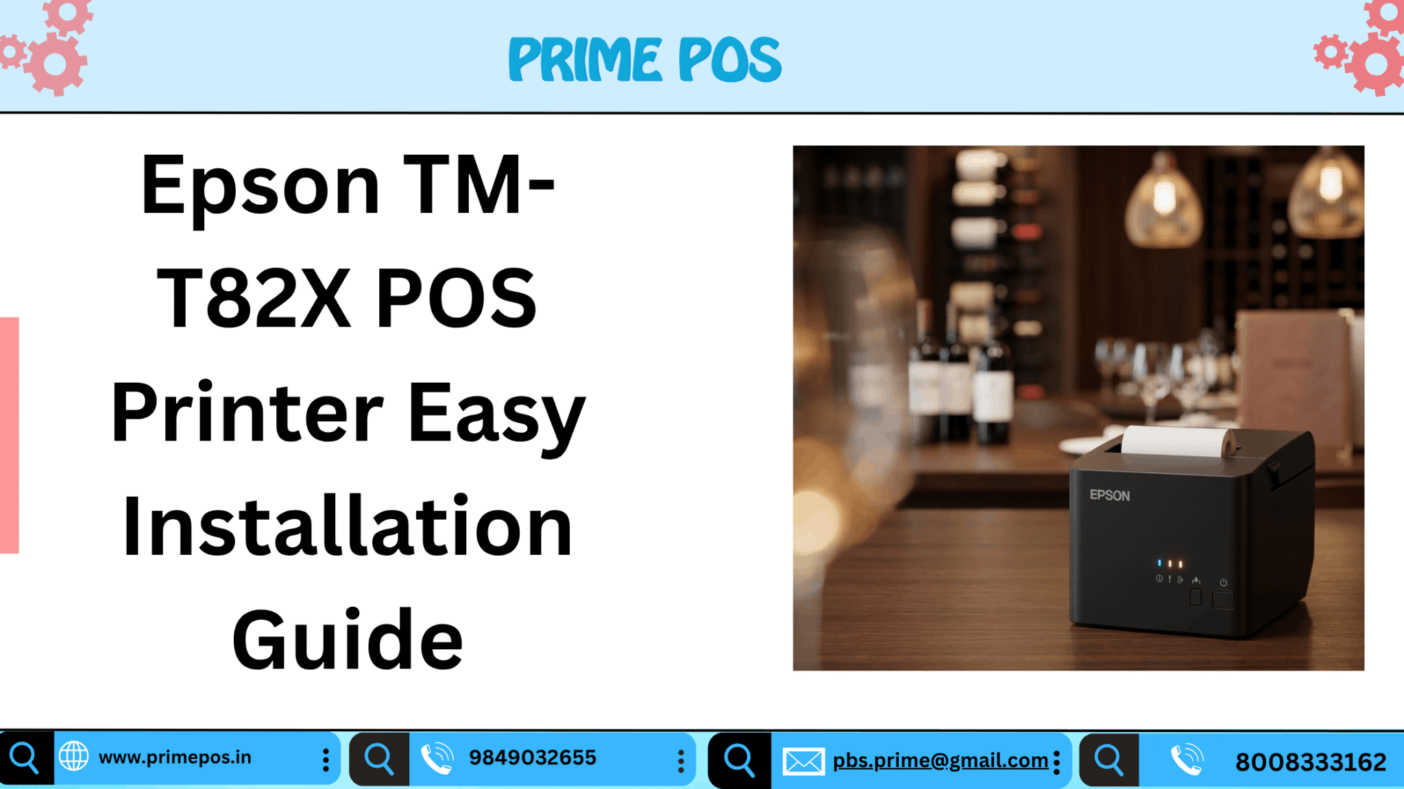 Epson TM-T82X POS Printer Easy Installation Guide